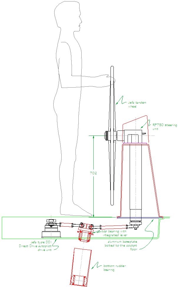 custom steerign for Hanse 370 - 400