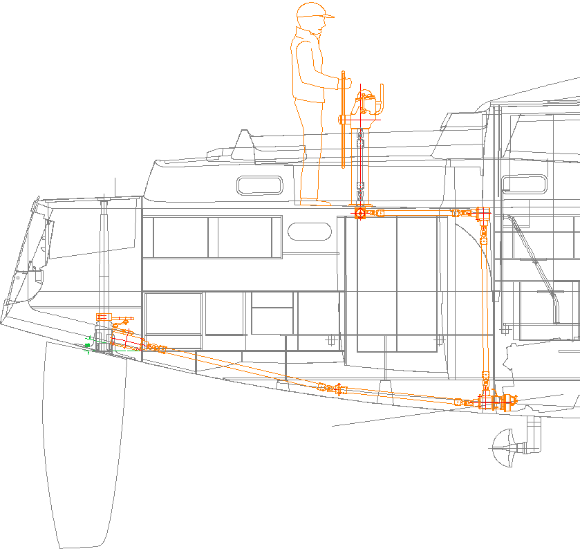 Examples of wheel steered boats