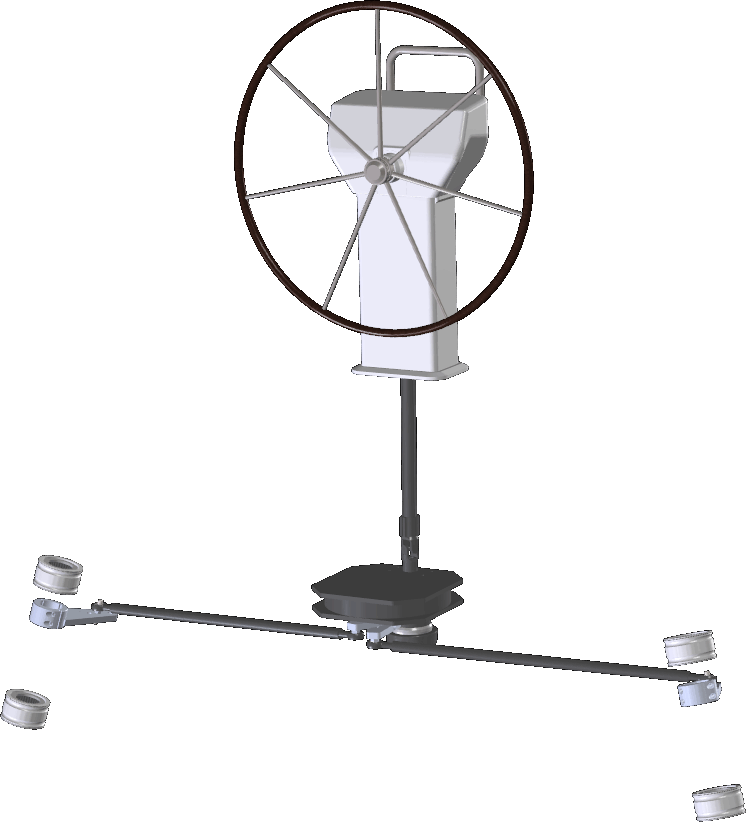 Examples of wheel steered boats