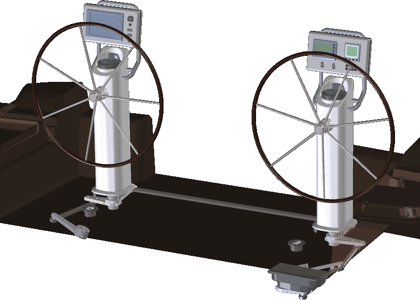 Examples of wheel steered boats