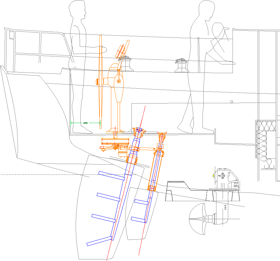 Examples of wheel steered boats