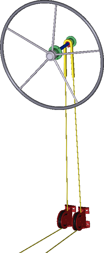 Examples of wheel steered boats - catamarans - cable steering