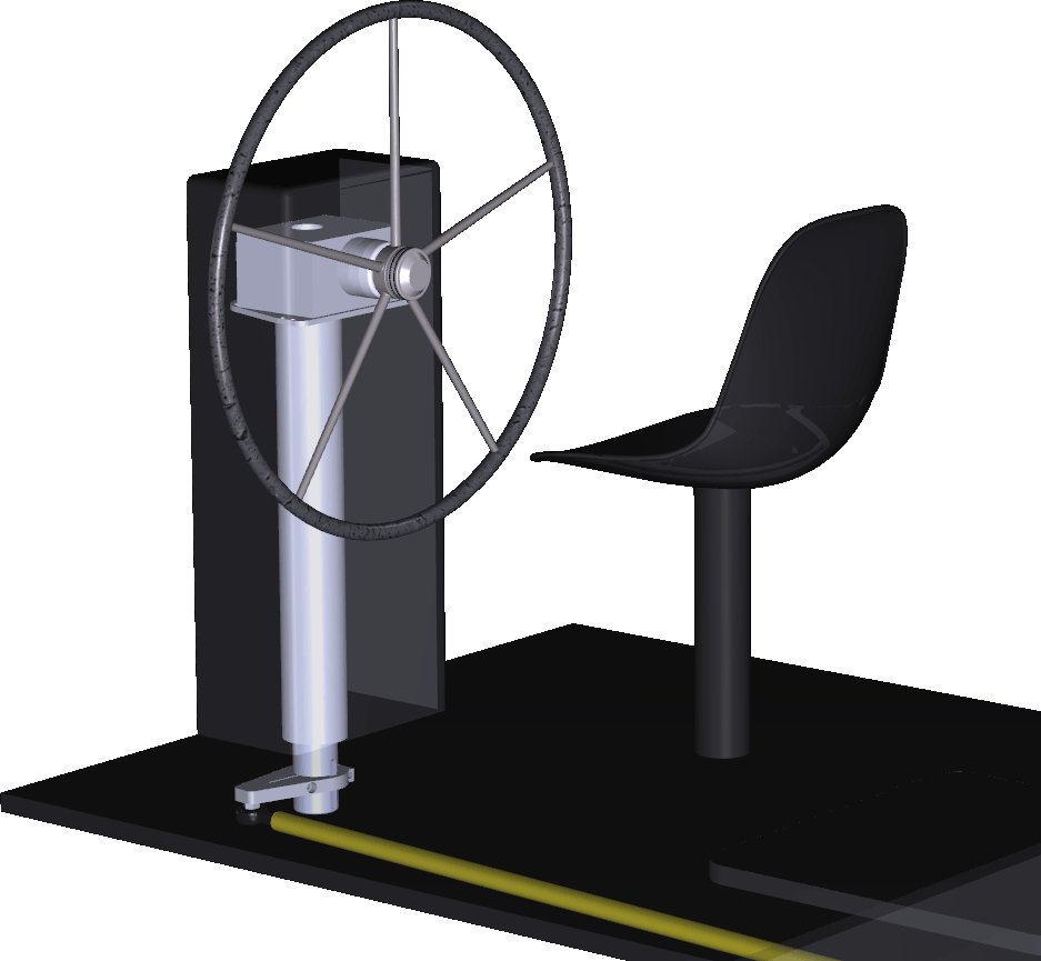 Examples of wheel steered boats