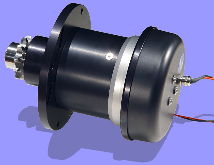 detail view of Jefa 150 Nm sprocket drive