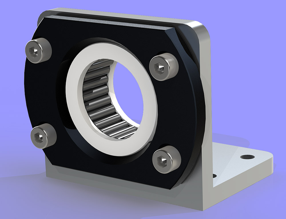 detail view of Jefa flange bearing