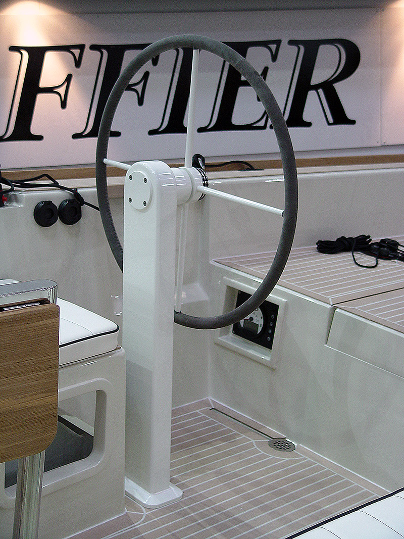 Jefa rudder & steering on the Saffier SC33